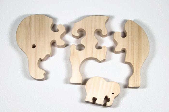 Wooden Elephant Puzzle Personalized Heirloom Gift for Boys and | Etsy