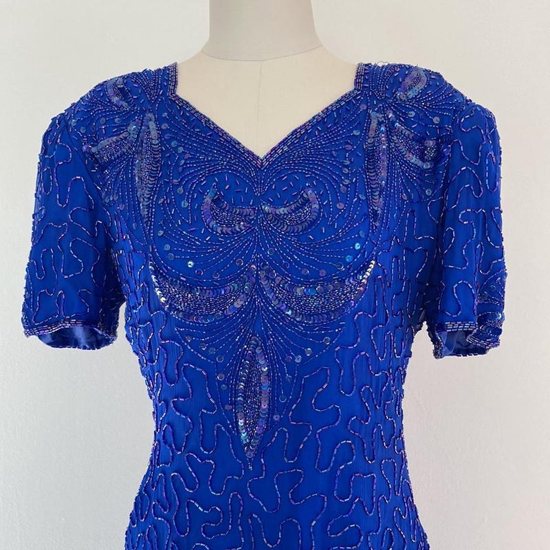 Royal Blue Sequin Dresses - Etsy