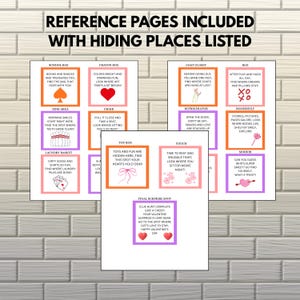 Valentines Day Scavenger Hunt for Kids , Printable Pdf : ( Digital ...