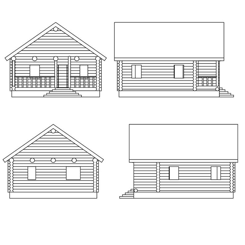 Log Cabin | Digital 3D Model | STL/OBJ Files - Etsy
