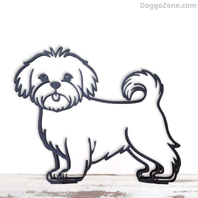Maltese Dog Metal Art - Etsy UK