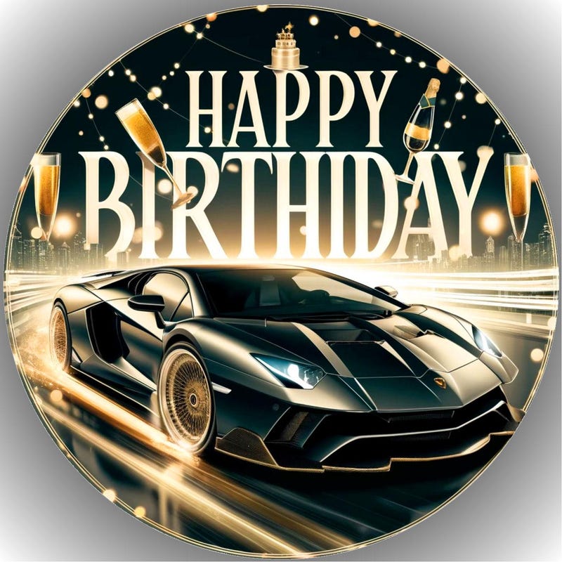 Cake toppers lamborghini - Etsy.de