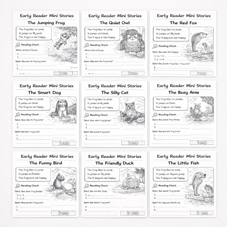 Early Reader Mini Stories, Sight Word Practice (PDF) - Etsy
