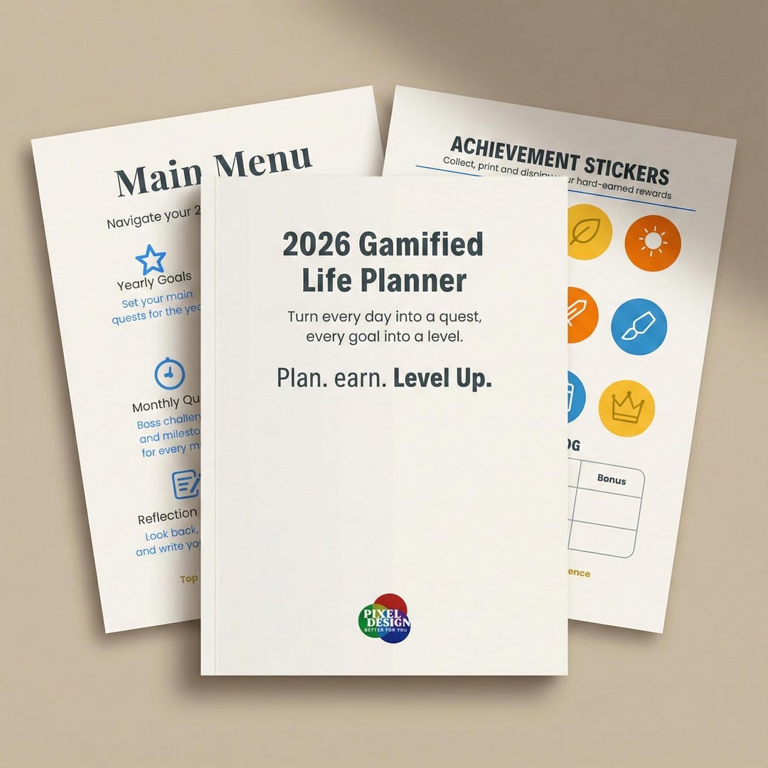 2026 Gamified Life Planner | Printable Planner | A4 A5 Digital Download ...