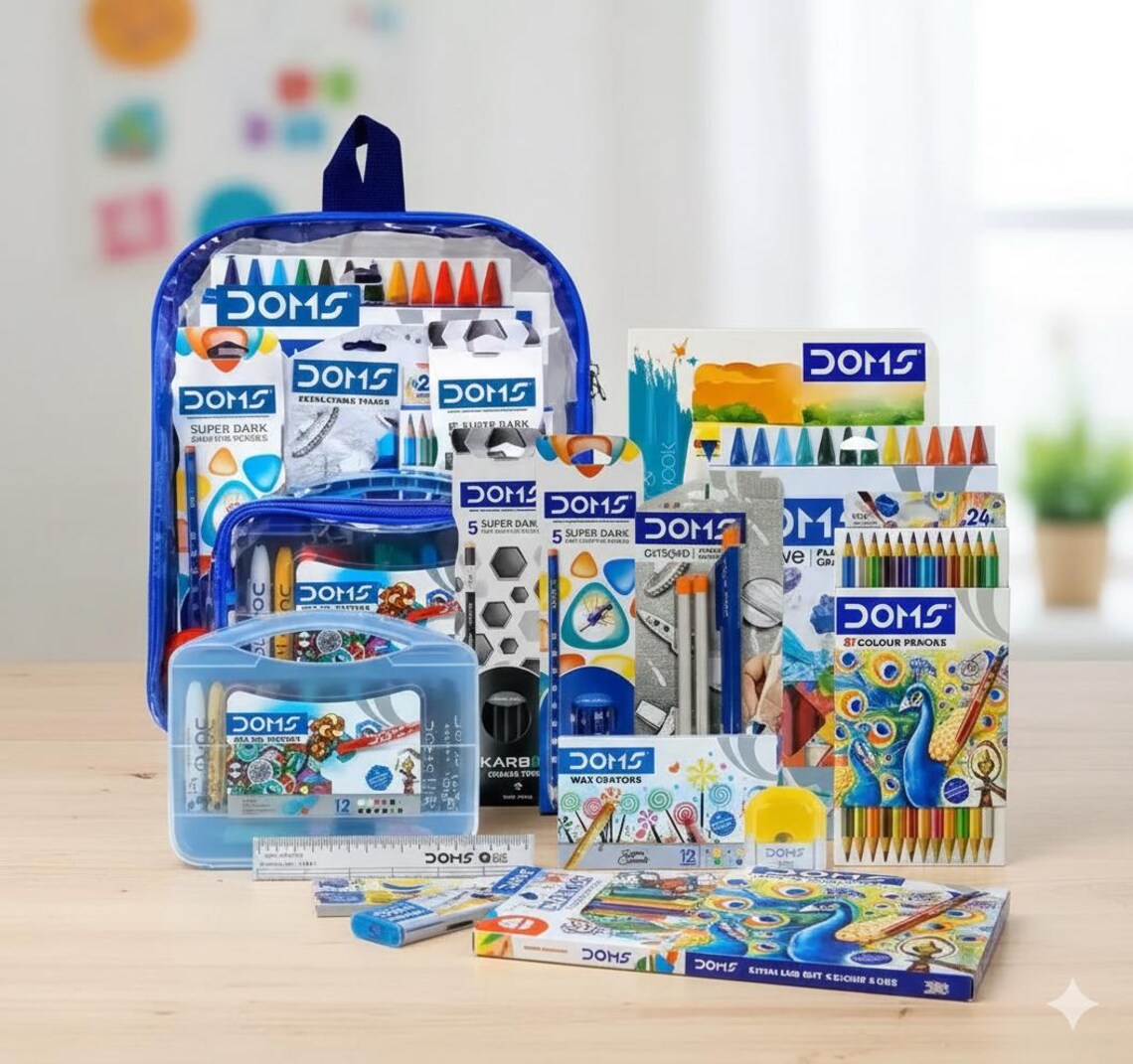 DOMS Smart Kit: School Art Stationery Value Pack - Etsy