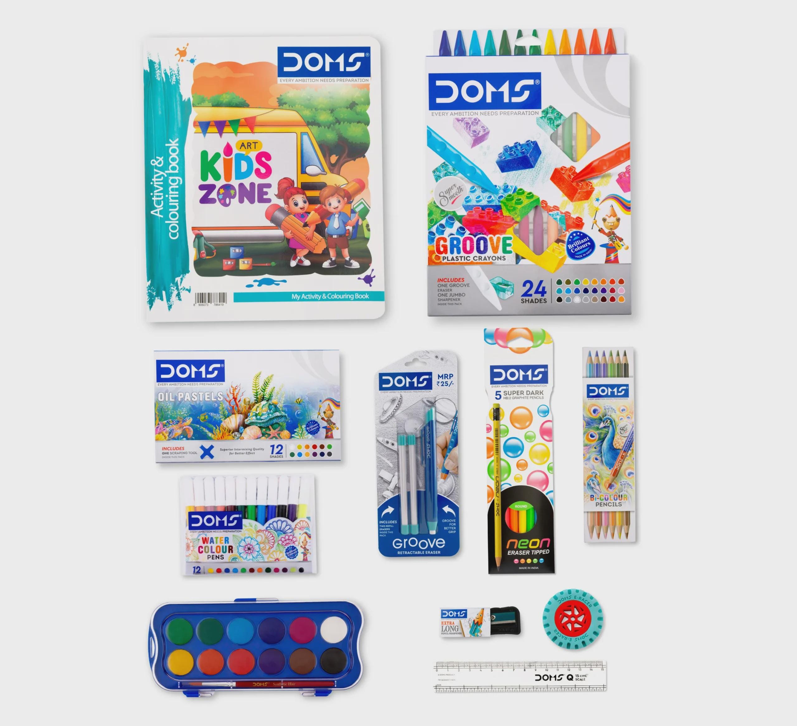 DOMS Smart Kit: School Art Stationery Value Pack - Etsy