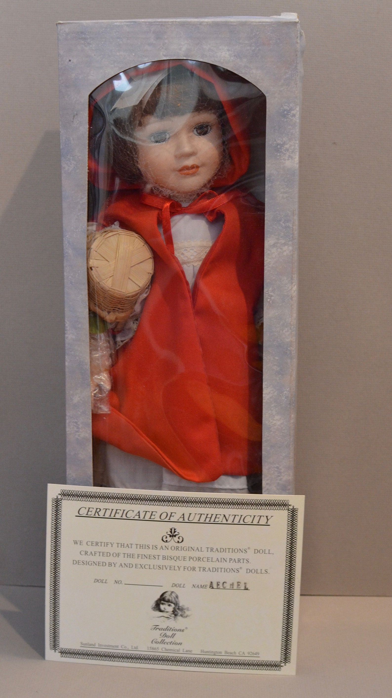 Traditions Doll Collection Porcelain Doll Aechel Original Packaging - Etsy