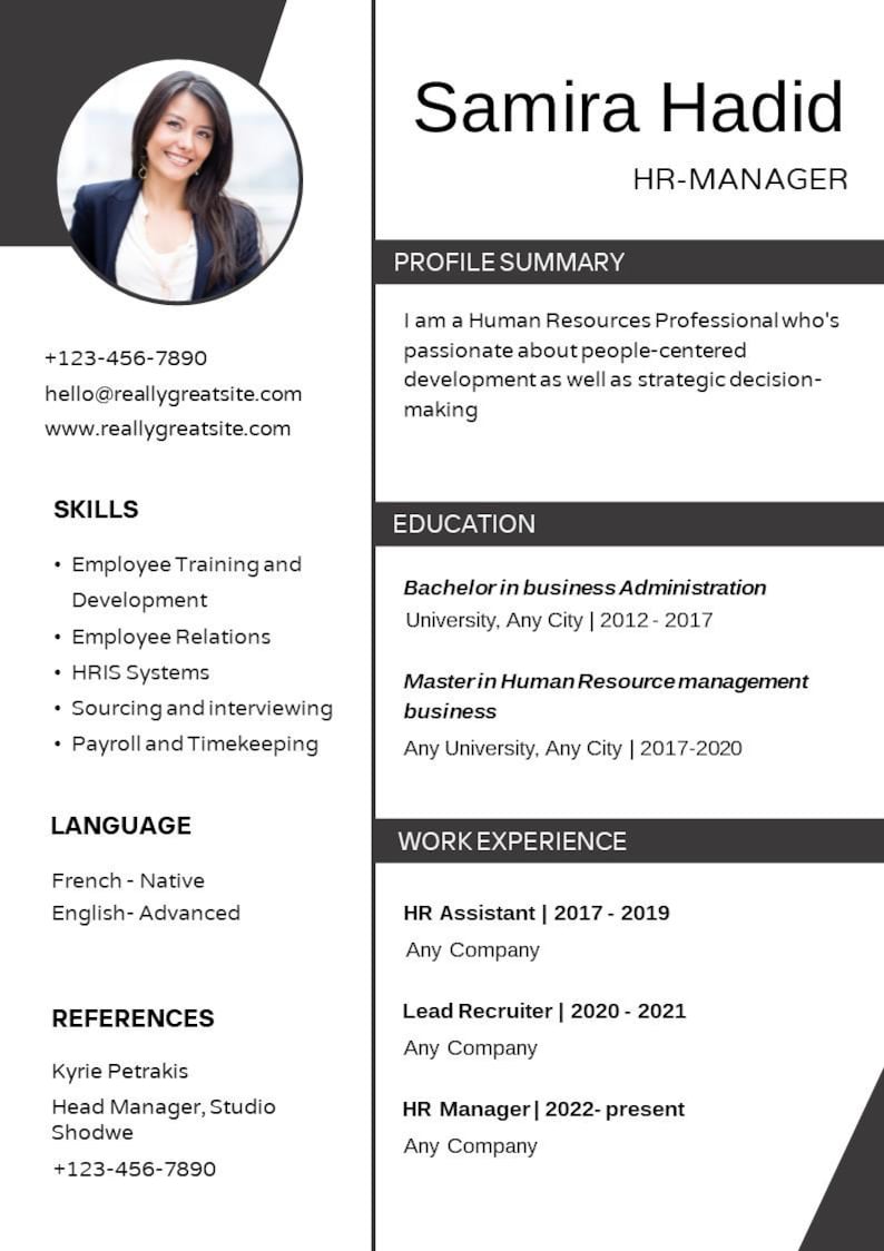 Modern Resume Template Bundle | 10 Editable CV Designs (PPT) - Etsy UK