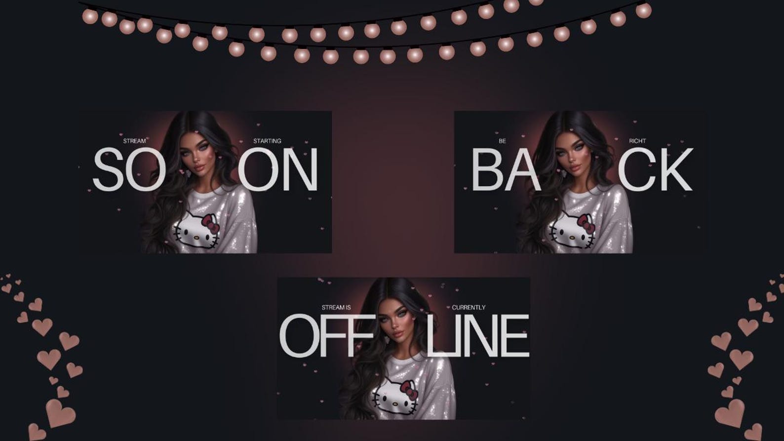 AI Girl Stream Overlays / Kick / Twitch / Streamer - Etsy