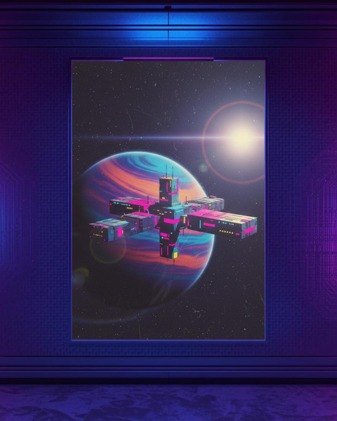 20 Images FOR PRINTING Cyberwave Dreams 90s Sci-fi Art (4320x5400px ...