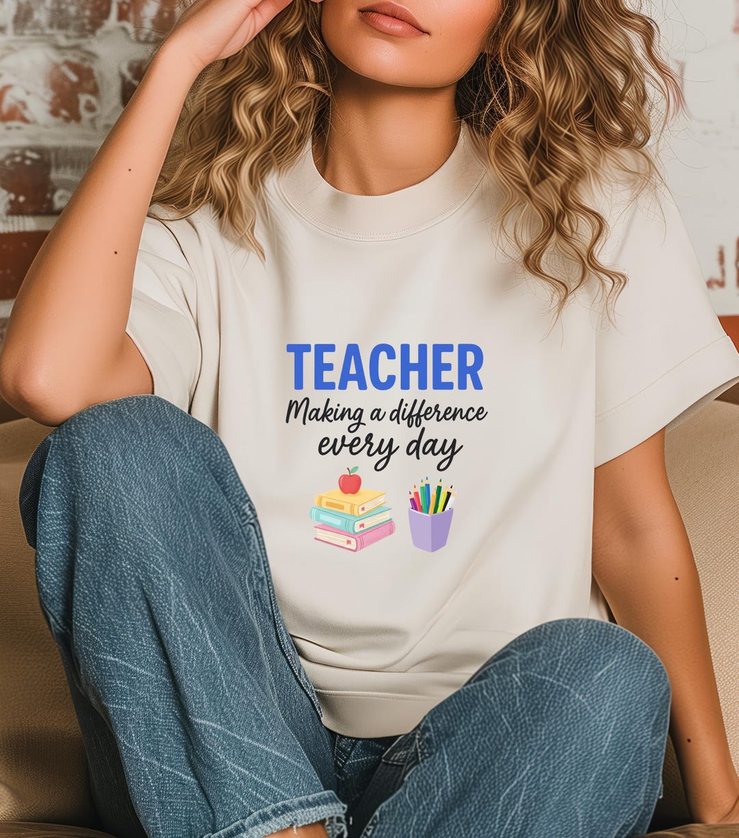Teacher Crewneck · Making a Difference Every Day Shirt · Cute Teacher ...