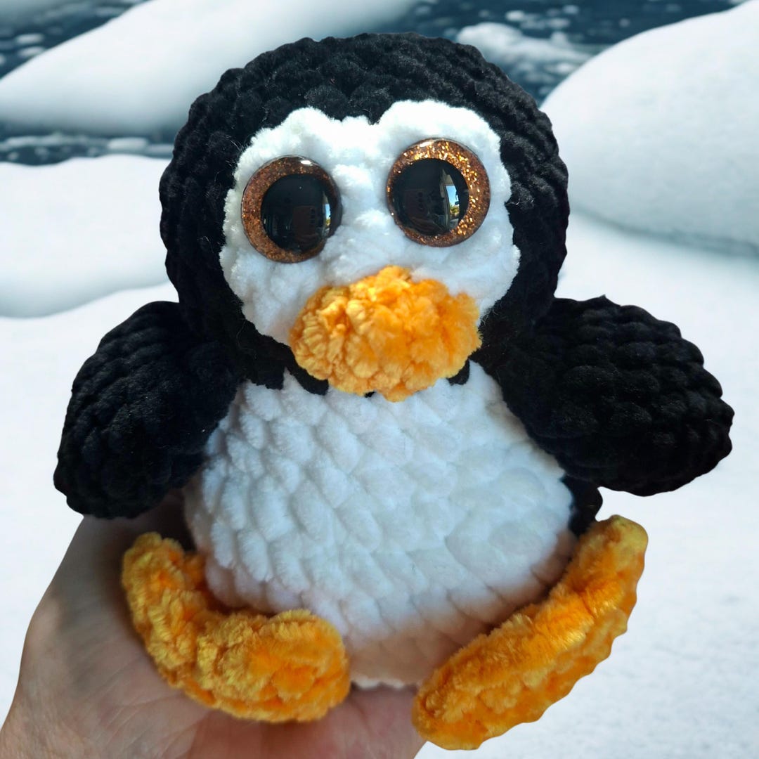 Pingouin Au Crochet – Peluche Faite Main / Handmade Crochet Penguin ...