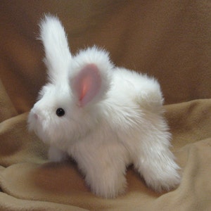 White Bunny Hand Puppet - Etsy