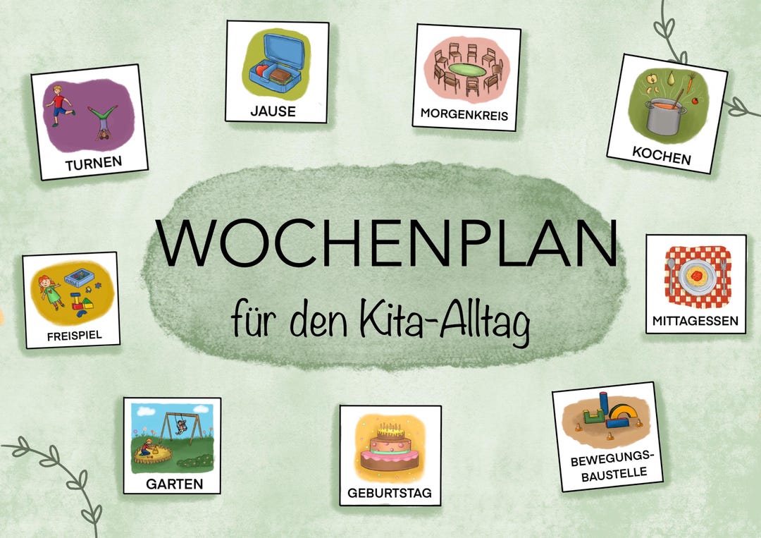 Daycare Weekly Schedule | Daily Schedule for Children | Routine Planner ...