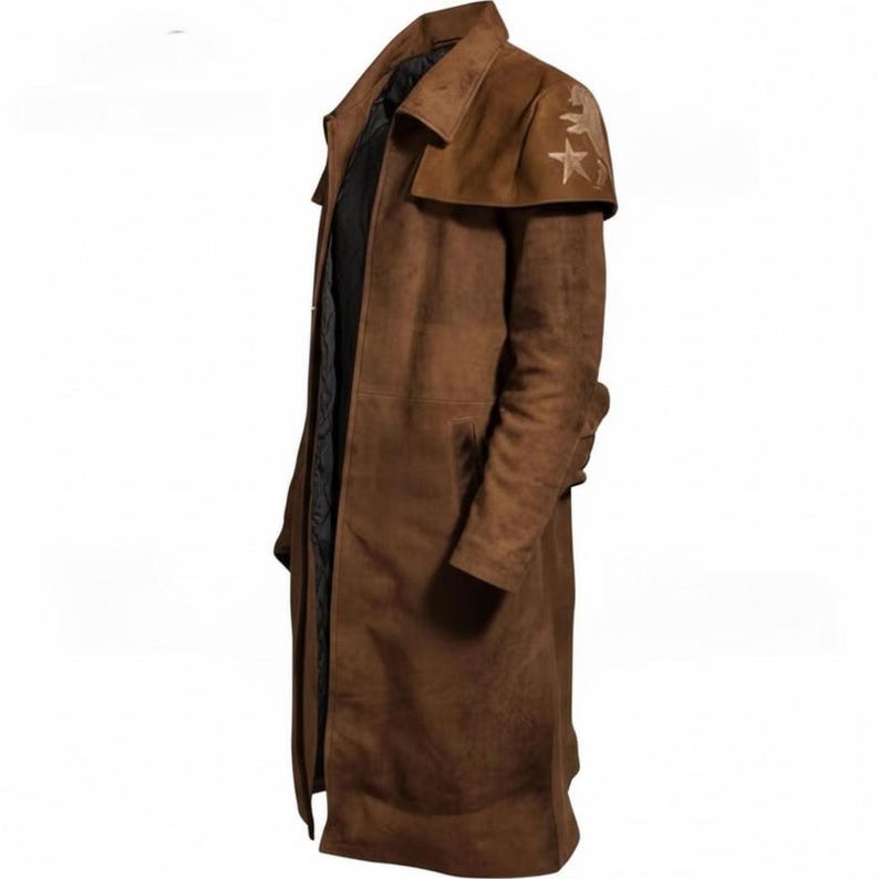 Vintage A7 Rancher Coat | Western Duster Trench | Brown Long Coat With ...