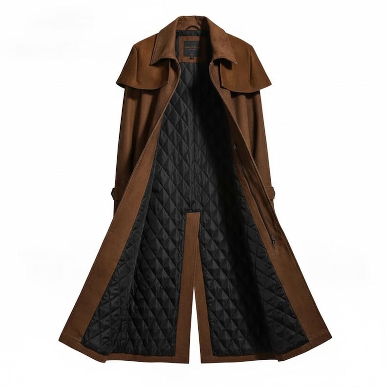 Vintage A7 Rancher Coat | Western Duster Trench | Brown Long Coat With ...