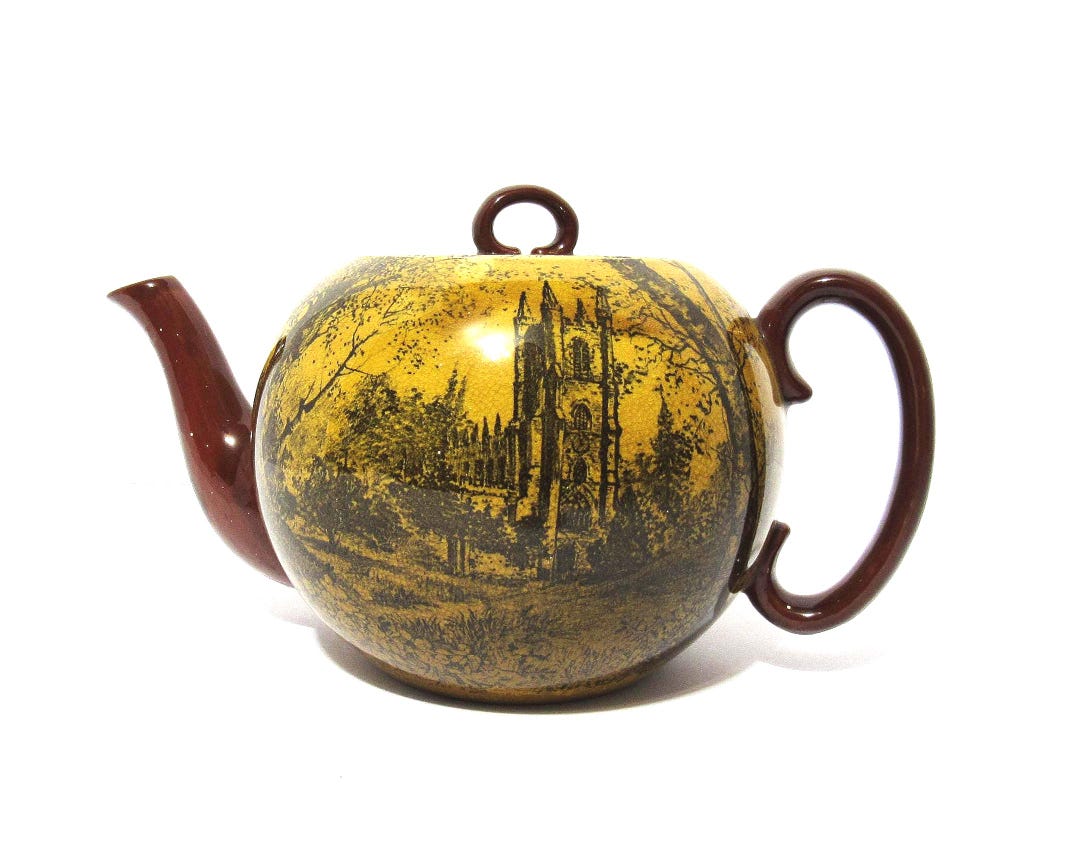Extremely Rare Collectible Antique Royal Doulton Ball Teapot — Croydon ...