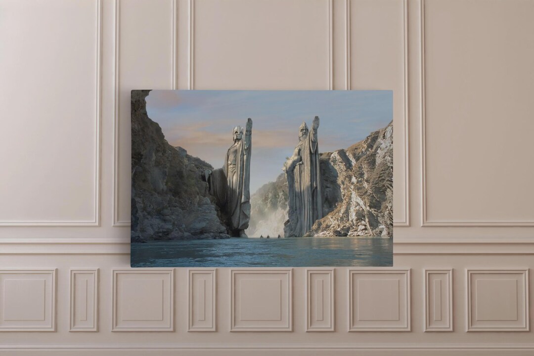The Lord of the Rings , Argonath , Print on Canvas , Wall Art , Huge ...