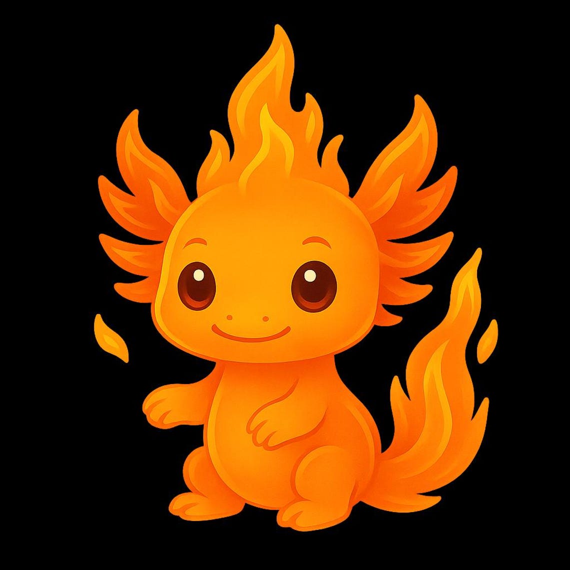 Flame Animals PNG | Fire Glow Animal Clipart Bundle Digital Download - Etsy