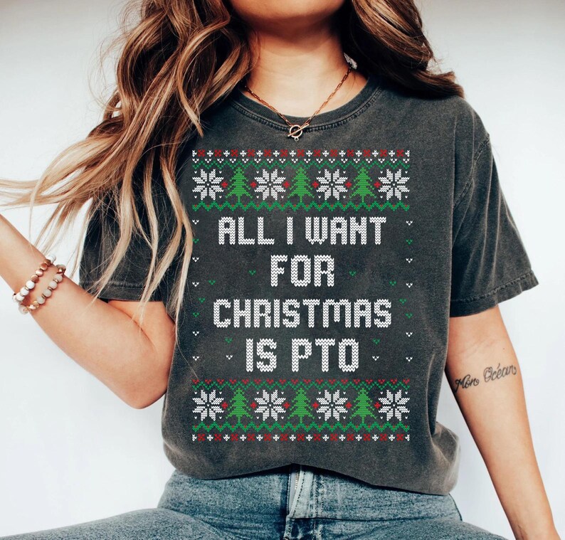 Funny Christmas PTO Sweater Design, Corporate Humor (digital Download ...