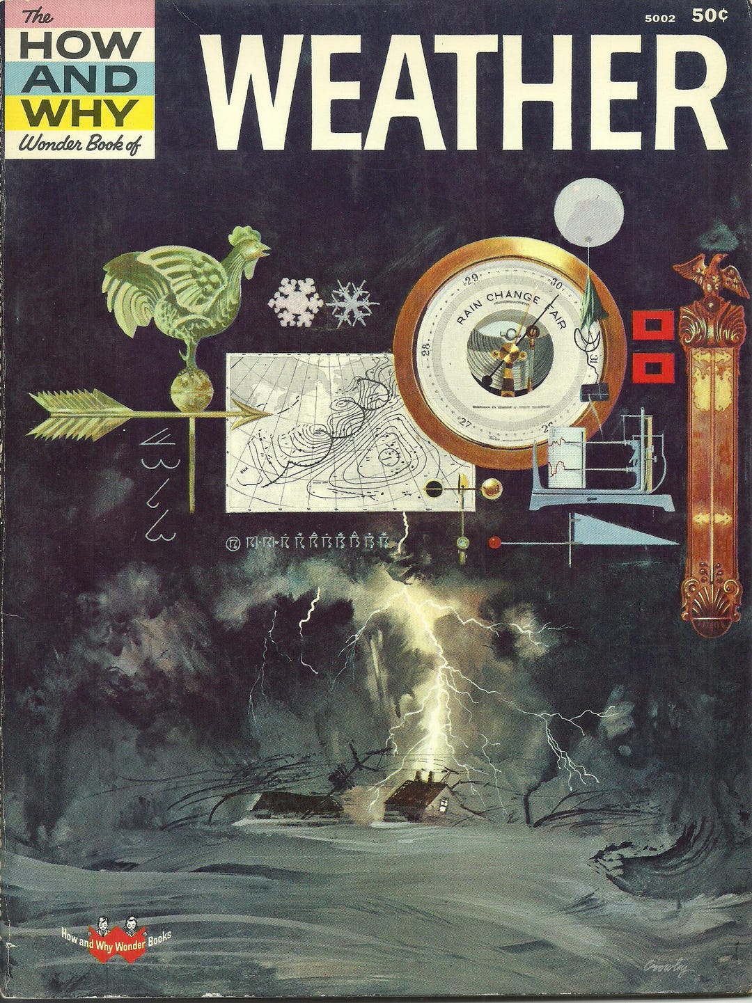 Vintage 1960 the How and Why Wonder Book of Weather - Beautifully ...