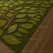 Nature Inspired Leaf Pattern Green Rug | 3D Tree Design Carpet | Soft ...