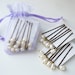 12 Rice Pearl Pins, Gold Pins With Large Ivory Freshwater Rice Pearl ...
