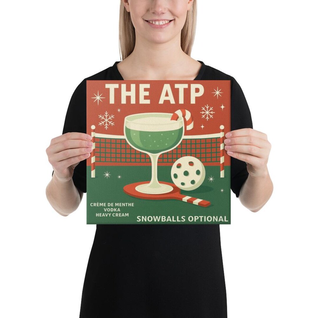 The ATP Pickleball Cocktail Humor Wall Art - Etsy