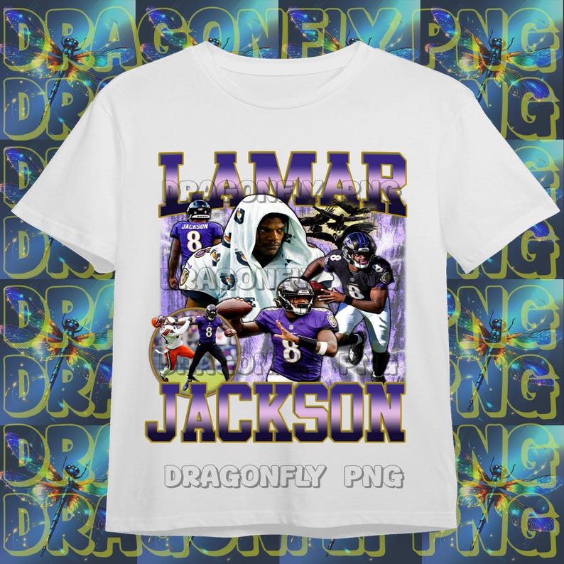 Lamar Jackson Png, Ray Lewis Png,printable Digital T-shirt Design ...