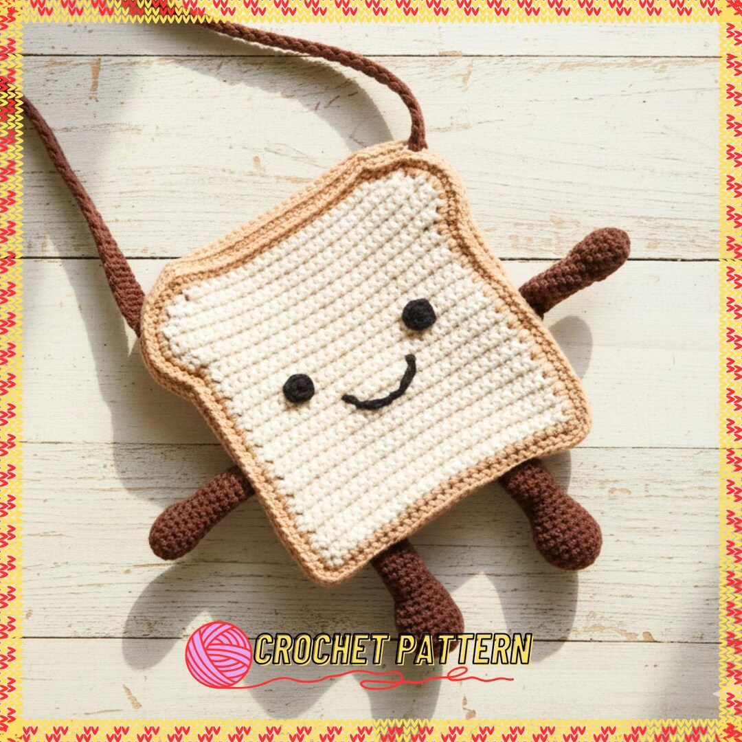 Crochet Pattern Bread Bag : Easy Amigurumi (PDF Pattern - Digital ...