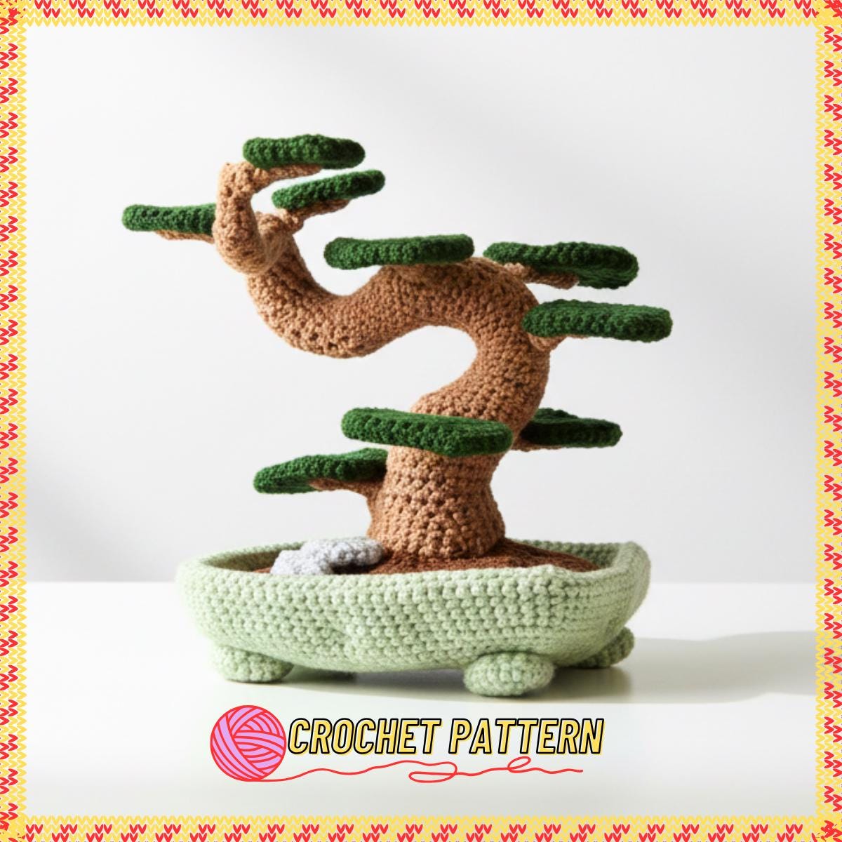 Crochet Pattern Bonsai Tree : Easy Amigurumi Toy (PDF Pattern - Digital ...