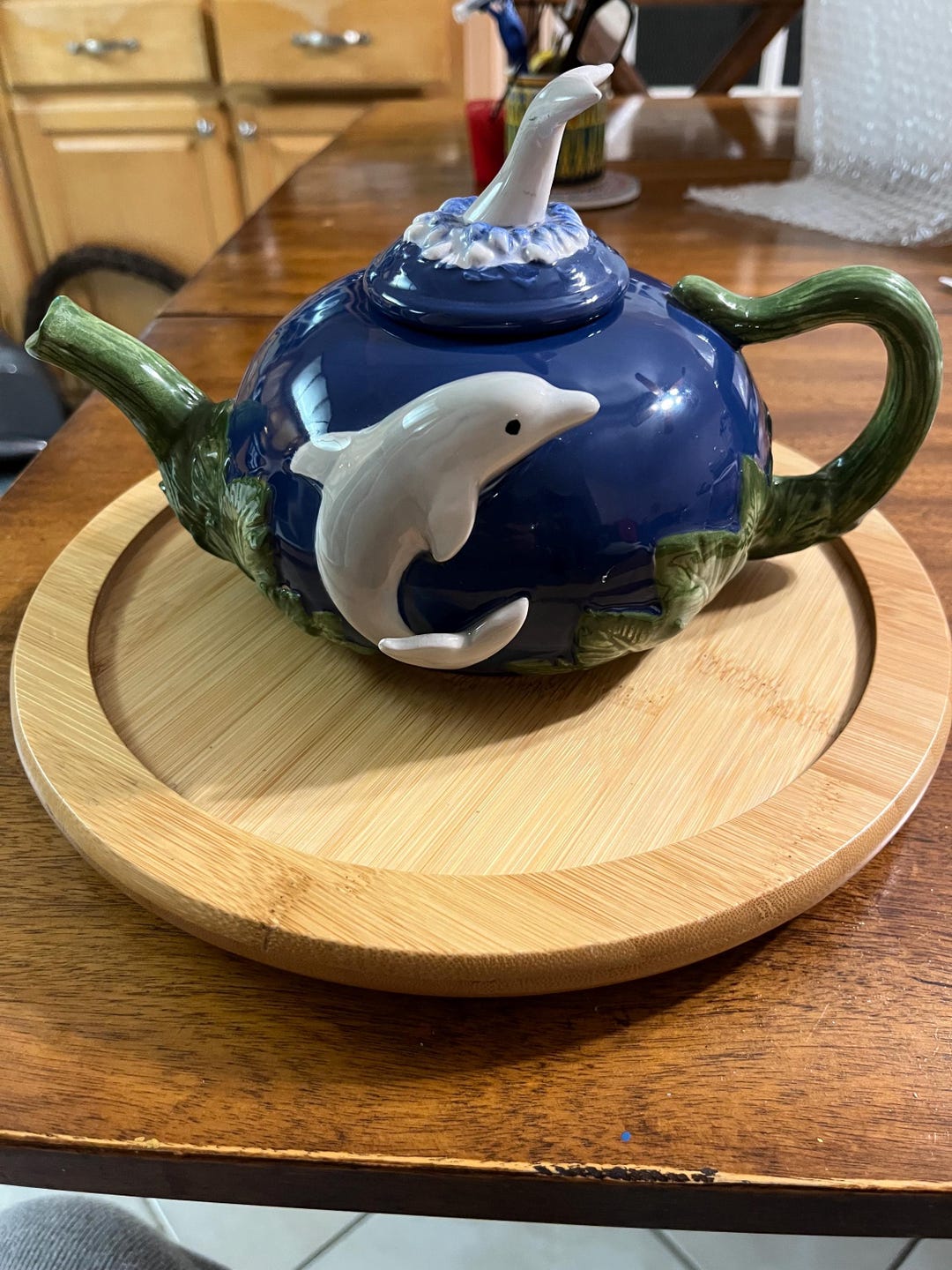 Bergschrund 1995 Cobalt 3-D Dolphin Teapot - Vintage - Etsy