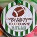 Football Favor Tags Football Thank You Tags Football 1st | Etsy