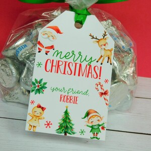 Christmas Treat Tag, Christmas Gift Tags, Holiday Gift Tag, Merry ...
