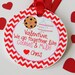 Valentine's Day Treat Tags Cookies and Milk - Etsy