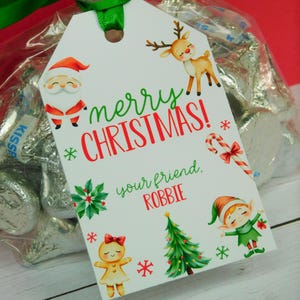 Christmas Treat Tag, Christmas Gift Tags, Holiday Gift Tag, Merry ...