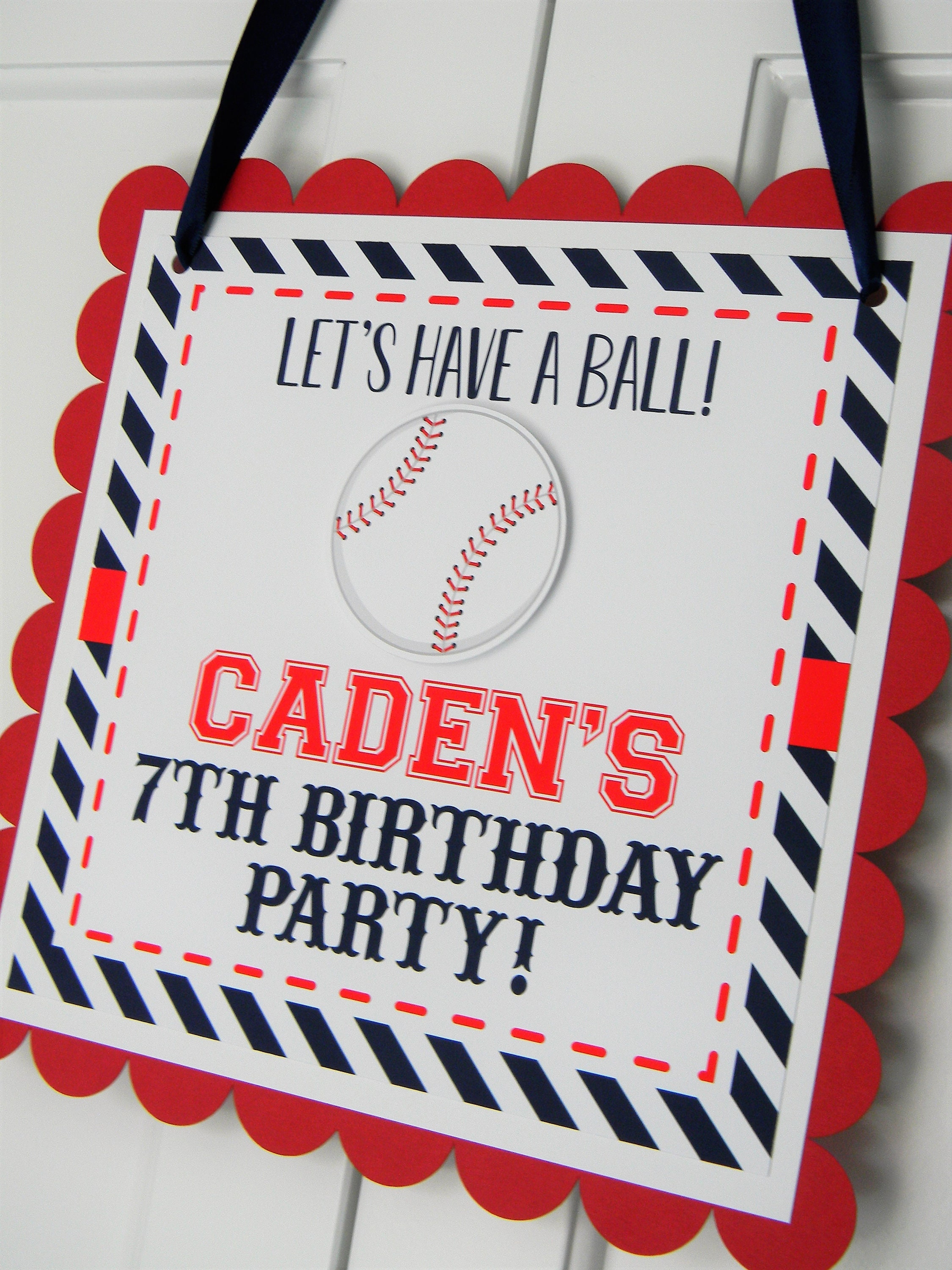 Baseball Door Sign Baseball Party Decorations Baseball Door | Etsy