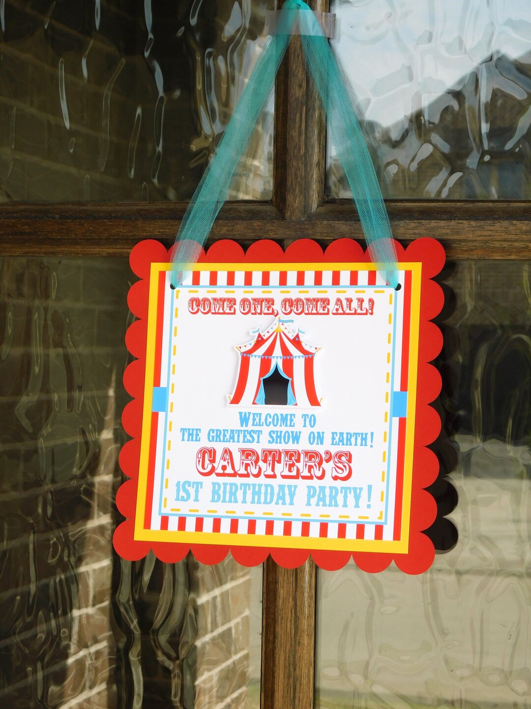 Carnival Welcome Sign, Circus Party Decor, Carnival Door Sign, Circus ...