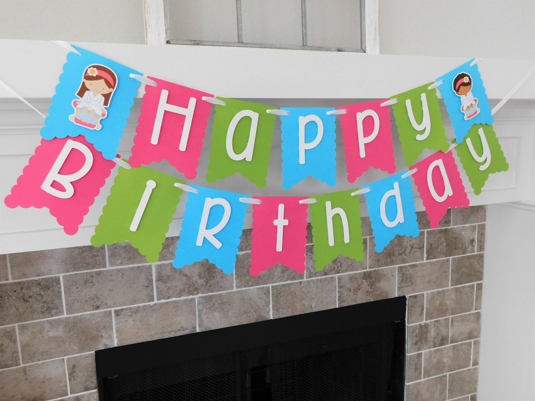 Spa Birthday Banner, Spa Themed Party, Pamper Party Banner, Spa Party ...