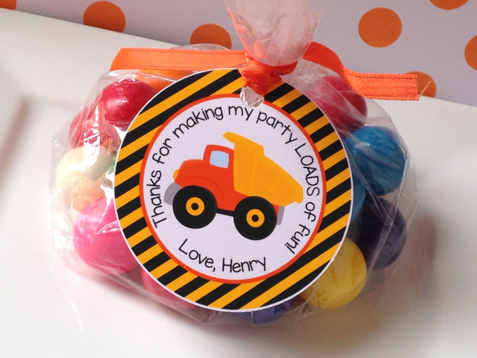 Construction Favor Tags Construction Thank You Tags - Etsy