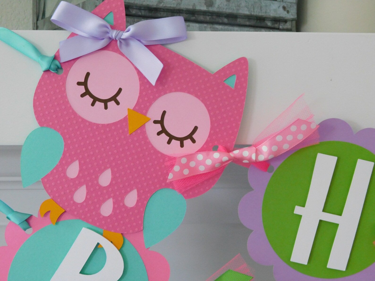 Owl Banner Happy Birthday Banner Owl Party Decorations | Etsy
