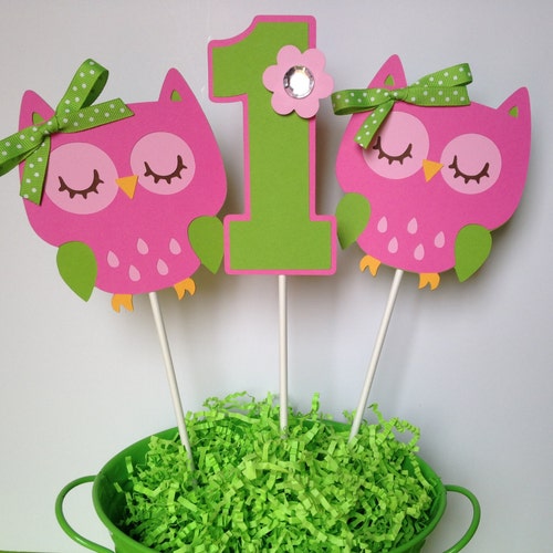 Owl Banner Happy Birthday Banner Owl Party Decorations | Etsy