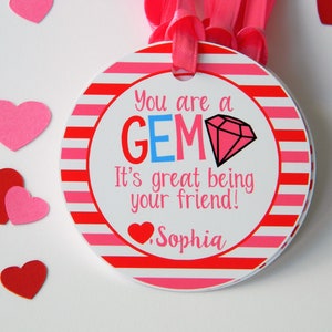 Valentine's Day Treat Tags You Are A Gem Valentine's - Etsy