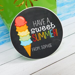 Summer Treat Tags for Kids, End of Year Tags, Last Day of School Tags ...