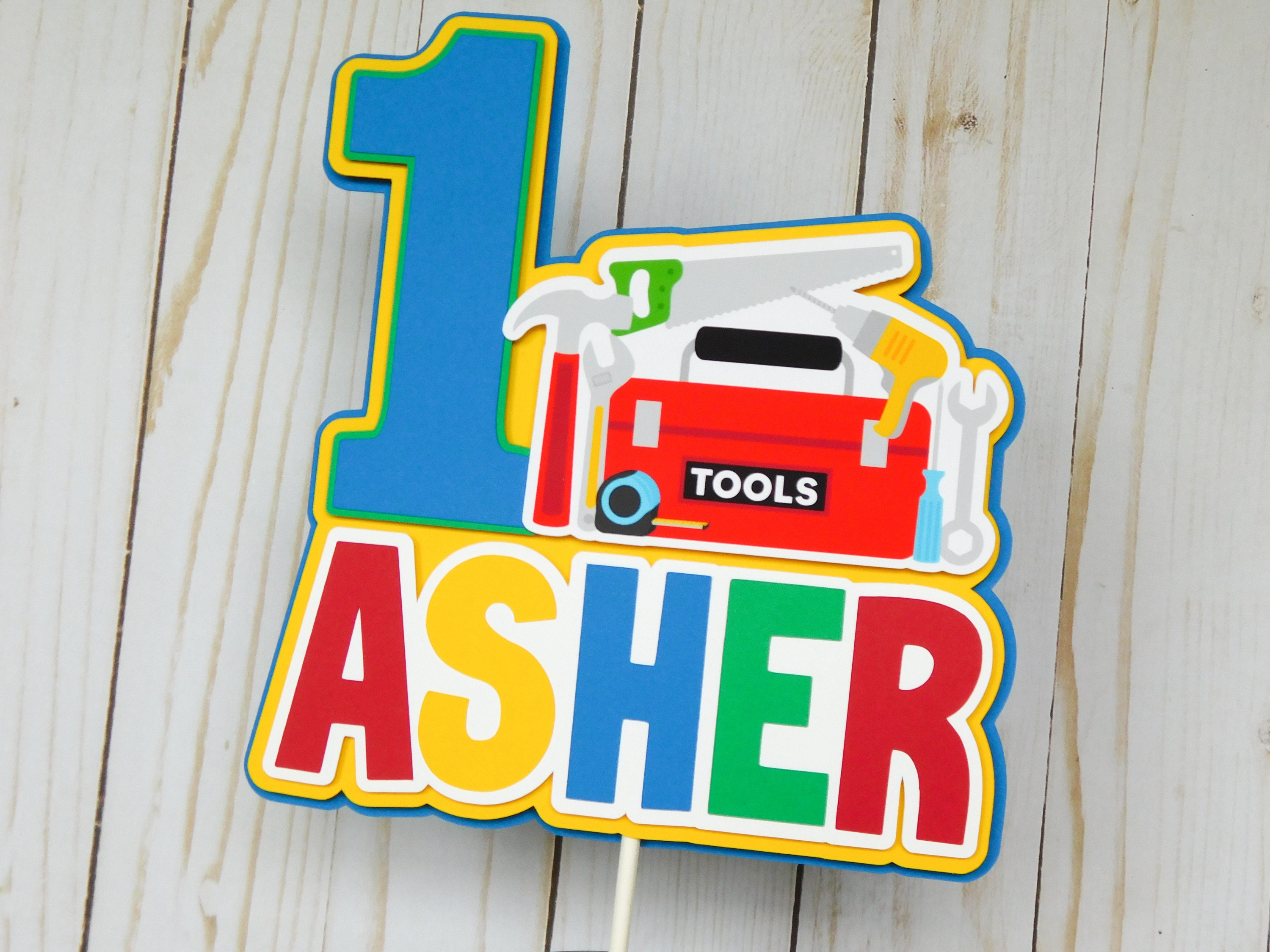 Tools Cake Topper, Toolbox Cake Topper, Handyman Tools Birthday Cake