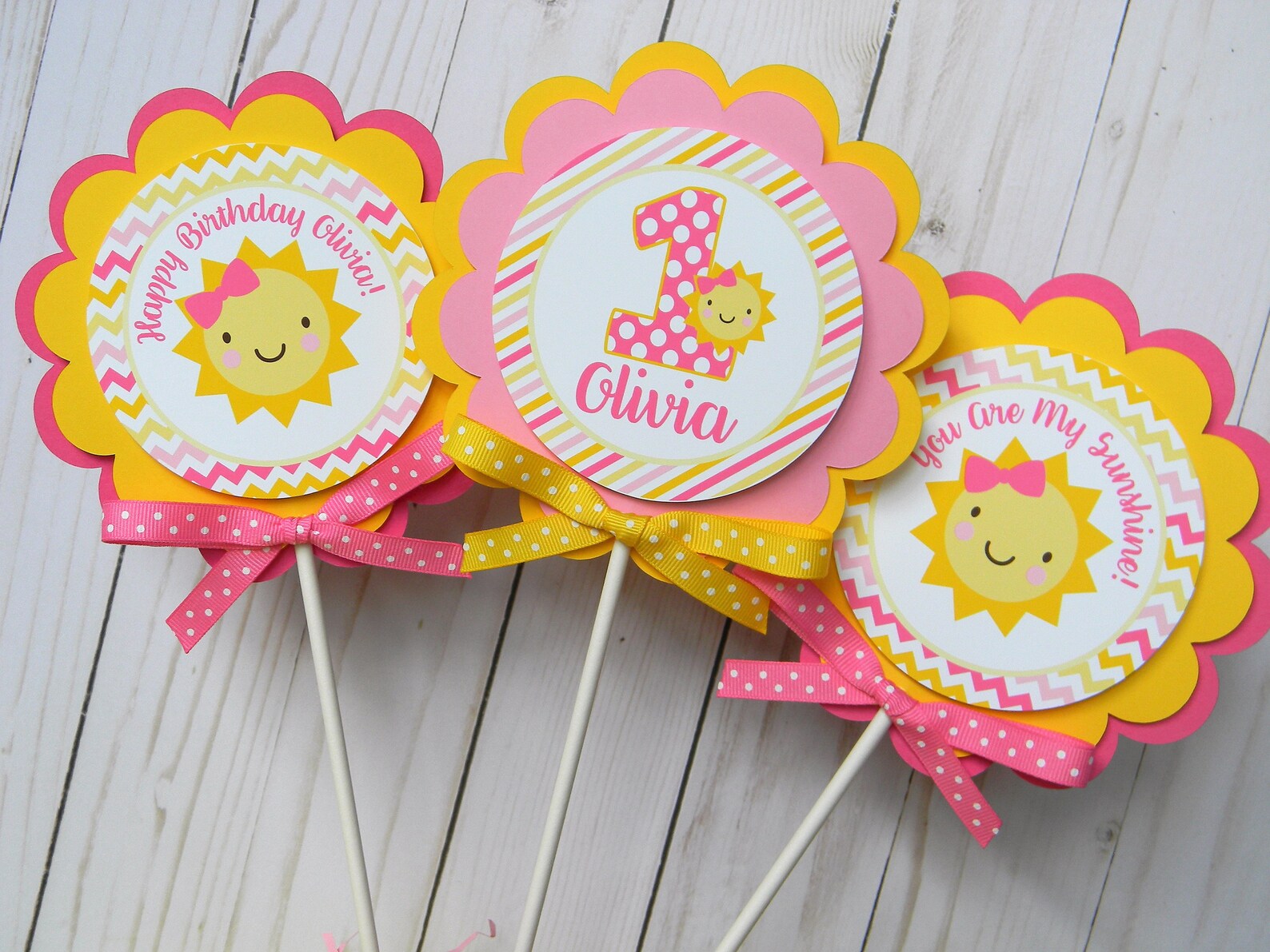 Sunshine Centerpieces, Sunshine Centerpiece Sticks, Sun Party Decor ...