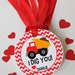 Valentine's Day Treat Tags Dump Truck Valentine's - Etsy
