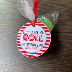 PRINTED Valentine Day Tags, Bouncy Ball Valentine, Classroom Valentine ...