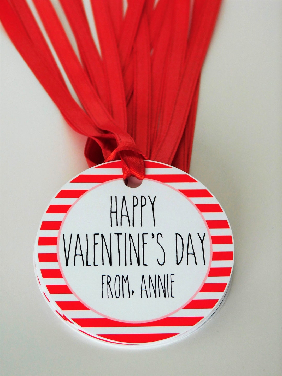 Valentine's Day Treat Tags Happy Valentine's Day - Etsy
