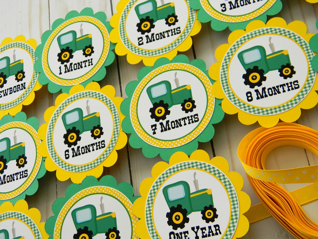 Tractor 1st Birthday Photo Banner: Baby's First Year - Etsy
